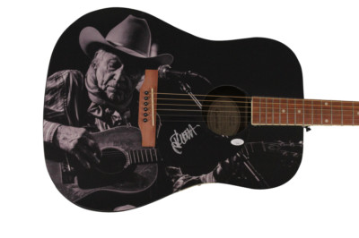 RAMBLIN JACK ELLIOTT SIGNED AUTOGRAPH CUSTOM 1/1 GIBSON EPIPHONE GUITAR ...