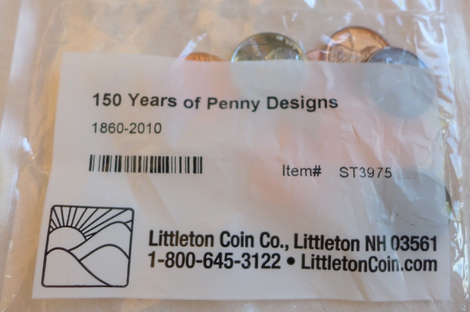 150 Years of Penny Designs - Littleton Coin Co., LLC #ST3975 - Penny ...