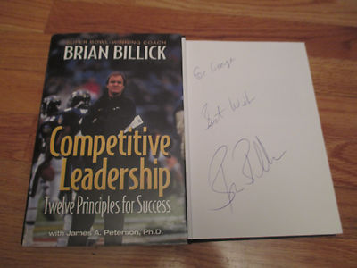 BRIAN BILLICK signed COMPETITIVE LEADERSHIP Book BALTIMORE RAVENS To ...