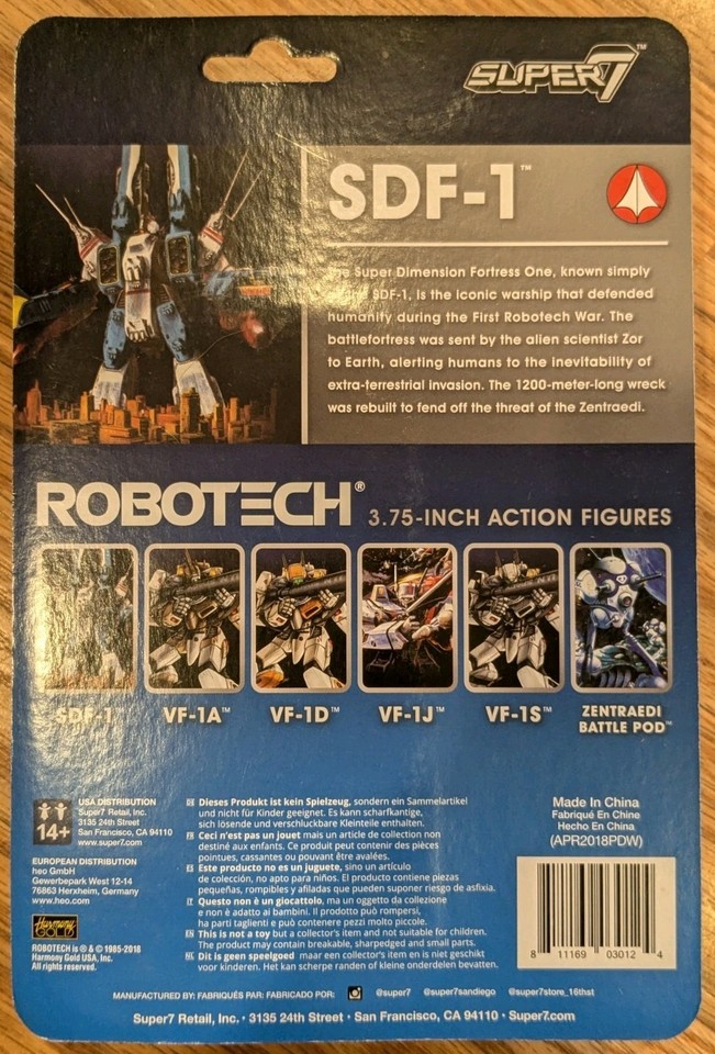 Super7 Reaction Robotech SDF-1 Macross Saga MOC NEW | eBay