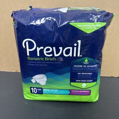 Prevail Adult Diapers. Plus Size 3X Incontinence Briefs, Like Depends ...