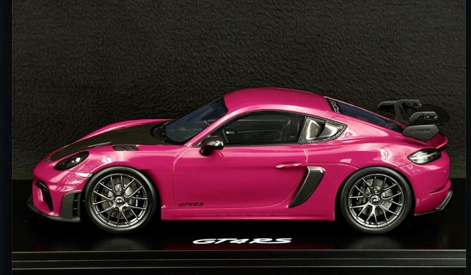 1:18 SPARK PORSCHE 718 CAYMAN GT4 RS RUBY STAR NO BBR D&G MR AMALGAM H ...