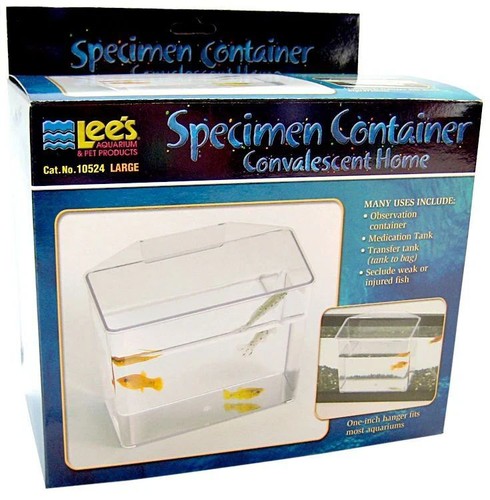 Lees Specimen Container-holding tank, observation, weak fish. Multi ...