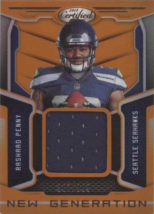 2018 Panini Certified - New Generation Jerseys Rashaad Penny #21 Mirror ...