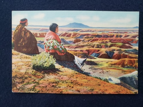 Hopi Indians On Edge of Painted Desert Arizona AZ Postcard | eBay