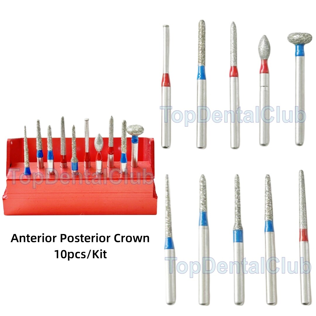 Dental Anterior Posterior Crown Bur Direction Burs Fissure Drill ...