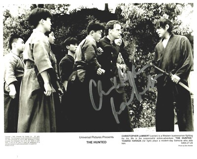 RARE! “The Hunted” Christopher Lambert Hand Signed 10X8 B&W Movie Photo ...