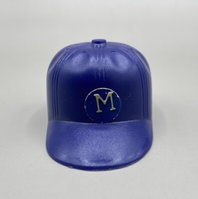 Milwaukee Brewers Vintage MLB Baseball Plastic Gumball Mini Helmet Hat ...