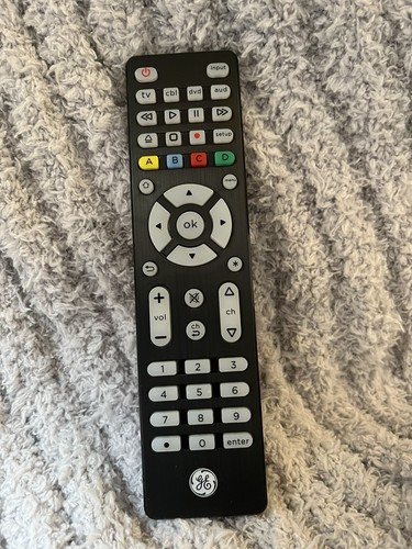 GE Universal Remote Control 4 Devices, Brushed Black Media Streaming | eBay