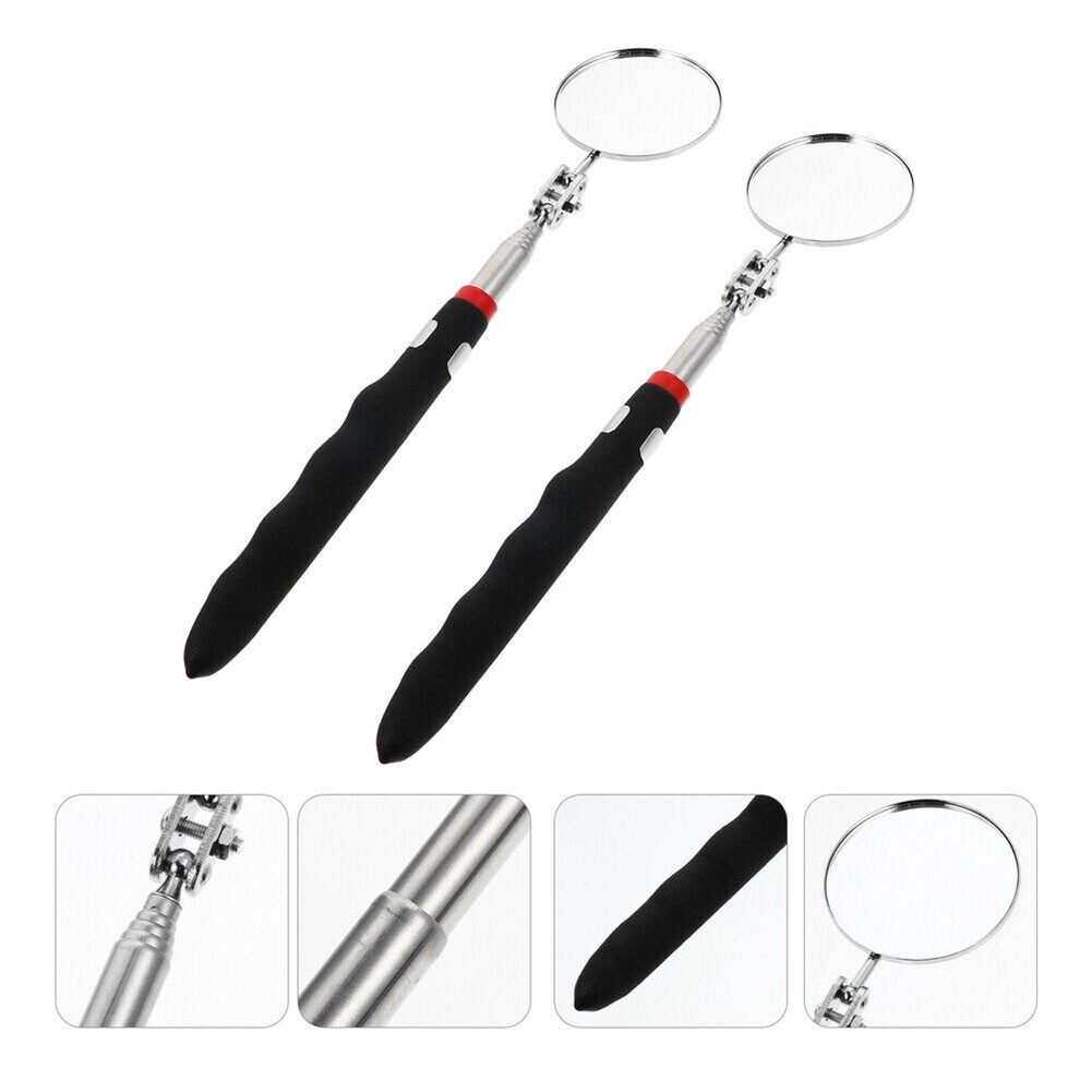 Telescopic Inspection Mirrors Black Inspection Mirror Metal 24.00X5 ...