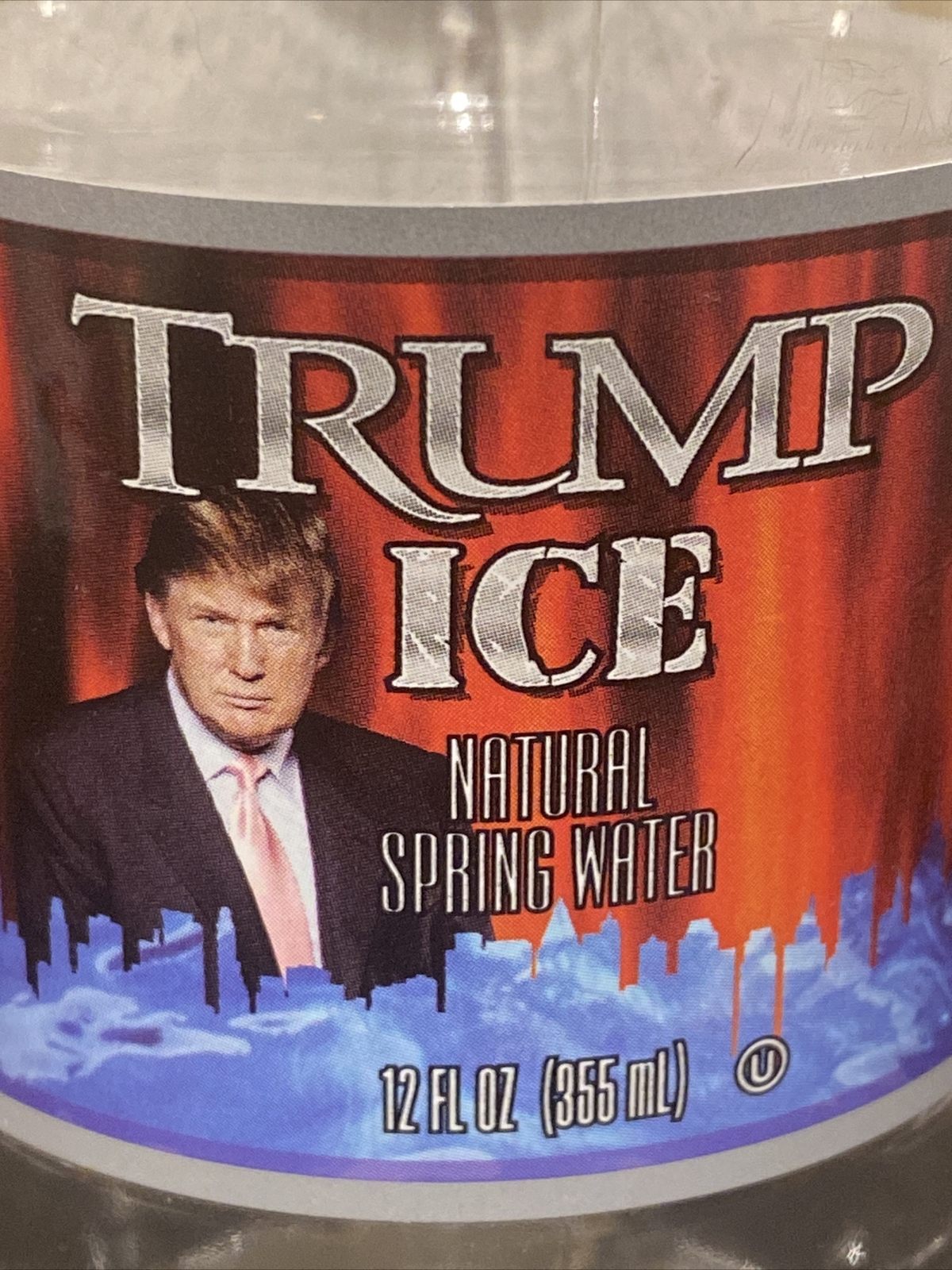 DONALD TRUMP ICE NATURAL SPRING WATER BOTTLE | eBay