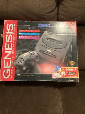 Rare Vintage Sega Genesis Box Only + Insert Cardboard Video Game Sonic ...