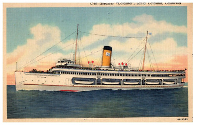 Steamer Catalina Santa Catalina Islands, California Ship Postcard ...