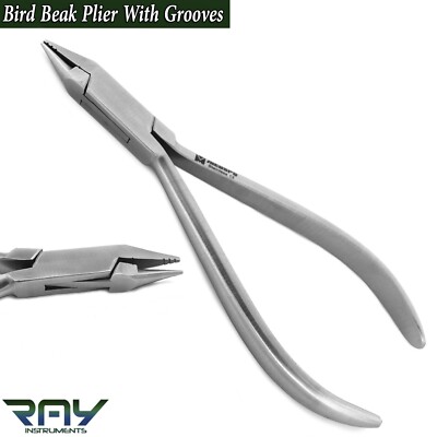 Orthodontic Light Wire Bird Beak Wire Bending Plier With Grooves ...