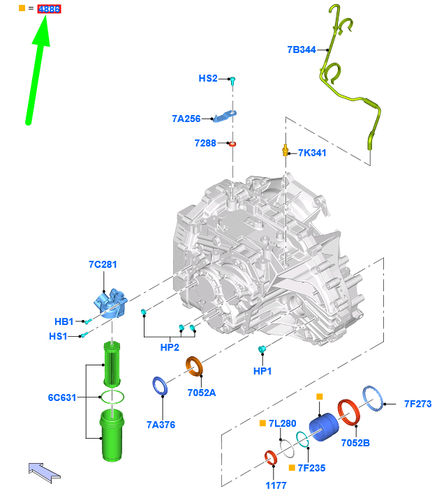 FORD EDGE MK2 Transmission External Intermediate Sleeve 2047606 NEW ...
