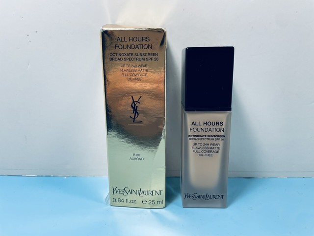 Yves Saint Laurent All Hours Foundation SPF 20 - B30 Almond, 0.84 fl oz ...