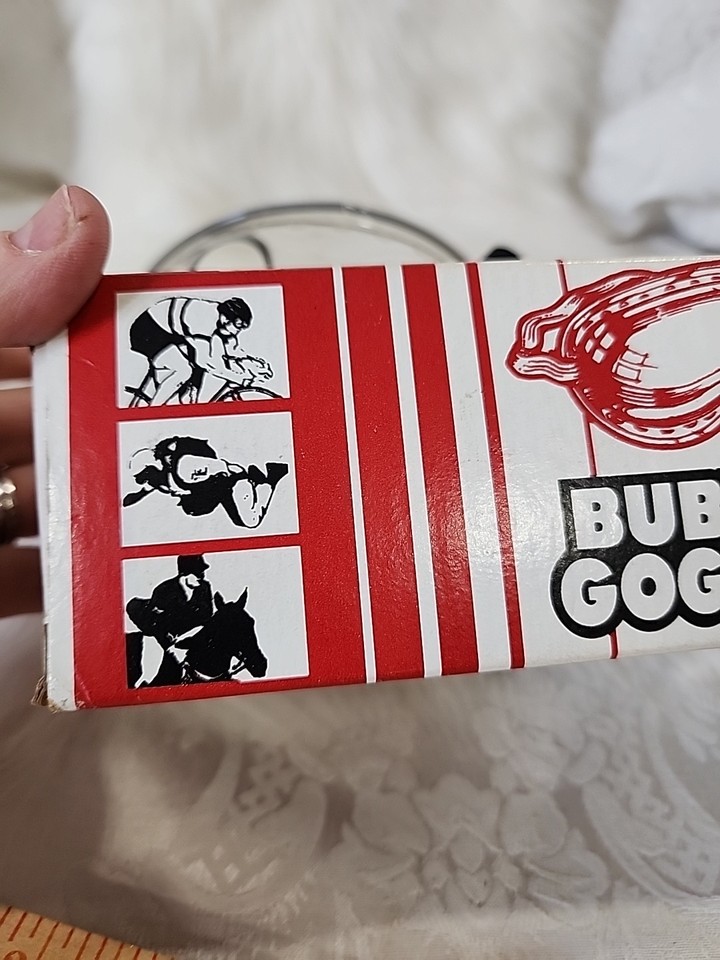 Vintage 60s Paulson Bubble Goggle Clear Lens Orig.Box Moto Racing NOS ...