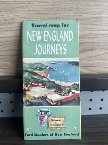 1957 Ford Dealer Road Map: New England Journeys USED | eBay