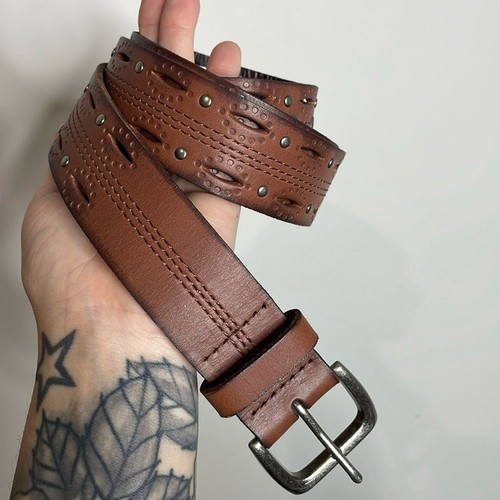 Carhartt Men’s Brown Leather Belt Size 2XL | eBay