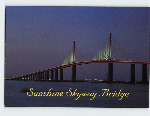 Postcard Sunshine Skyway Bridge Florida USA | eBay
