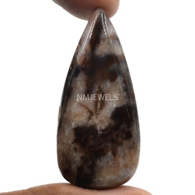 Cts. 53.75 Natural Painted Outback Jasper Cabochon Pear Cab Loose ...