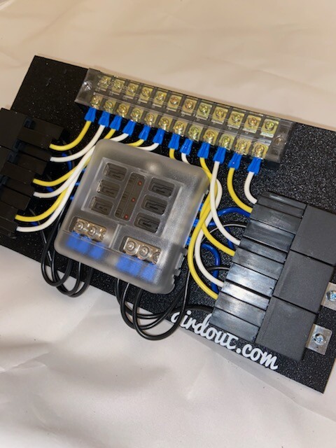 Race Car Fuse/Relay Panel Block 6Way COMPACT W/SWITCHES Custom ...