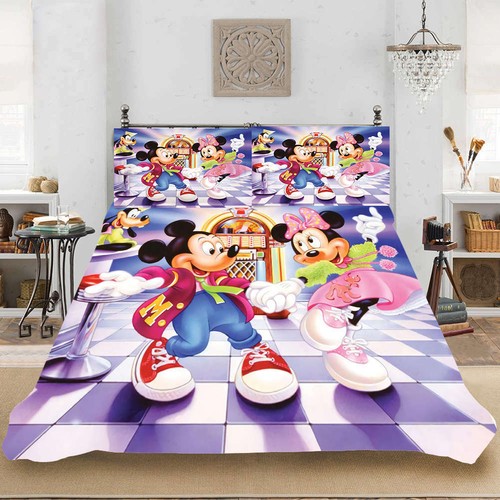 Disney Princess Mickey Castle 3D Quilt Duvet Doona Cover Set Pillow ...