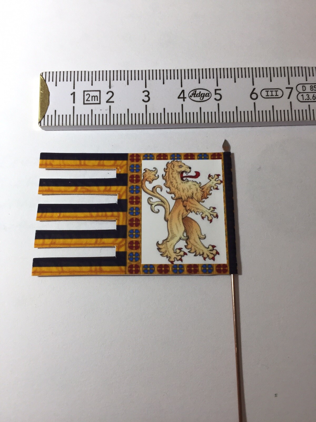 534) 1x 25mm/28mm Dark Age Medieval Flag Mystical Beast Large Yellow ...