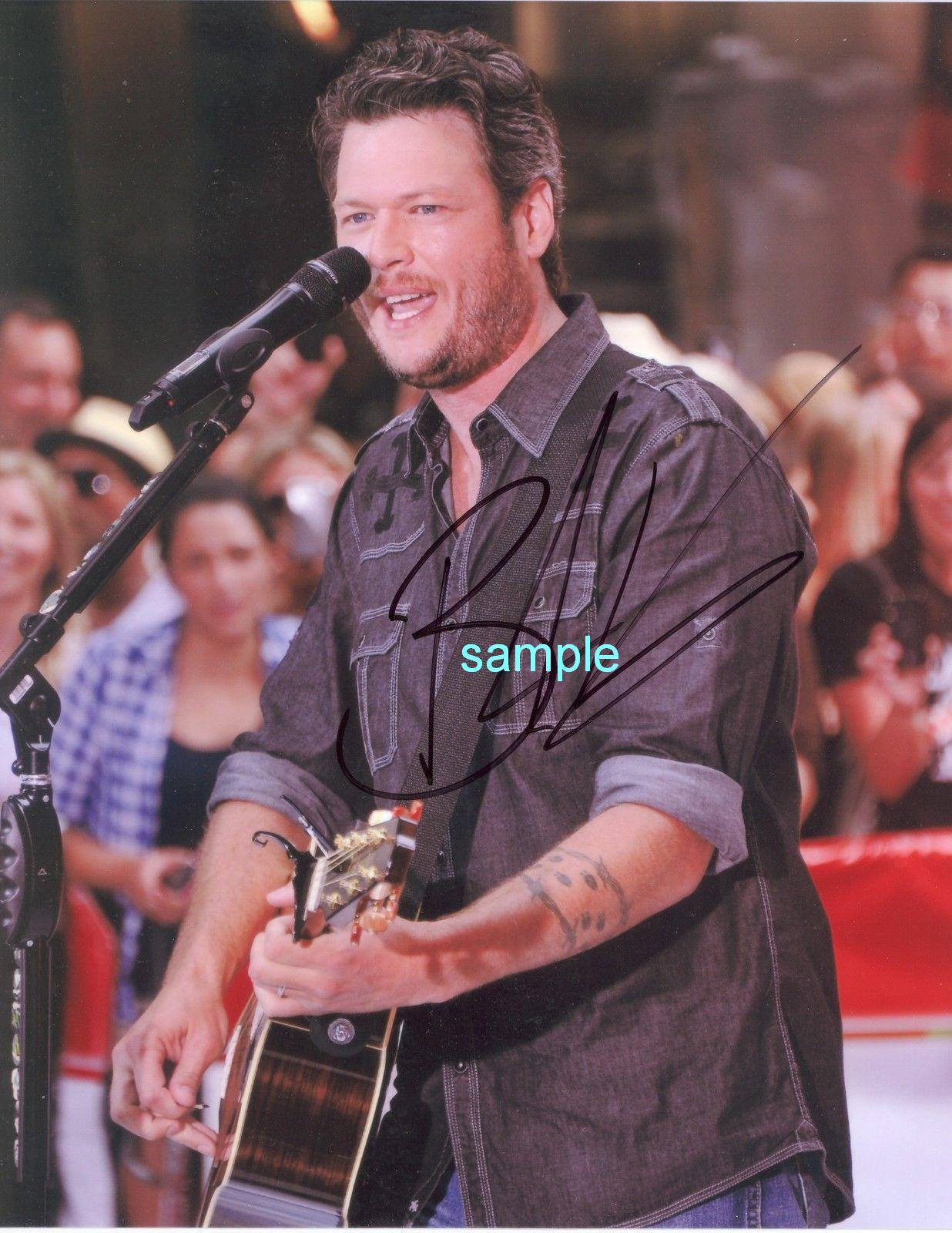 BLAKE SHELTON REPRINT 8X10 AUTOGRAPHED SIGNED PHOTO PICTURE COLLECTIBLE ...