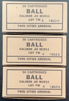 TWIN CITIES ARSENAL KOREAN WAR ERA M1911 .45 ACP NEW REPLICA 50 ROUND ...