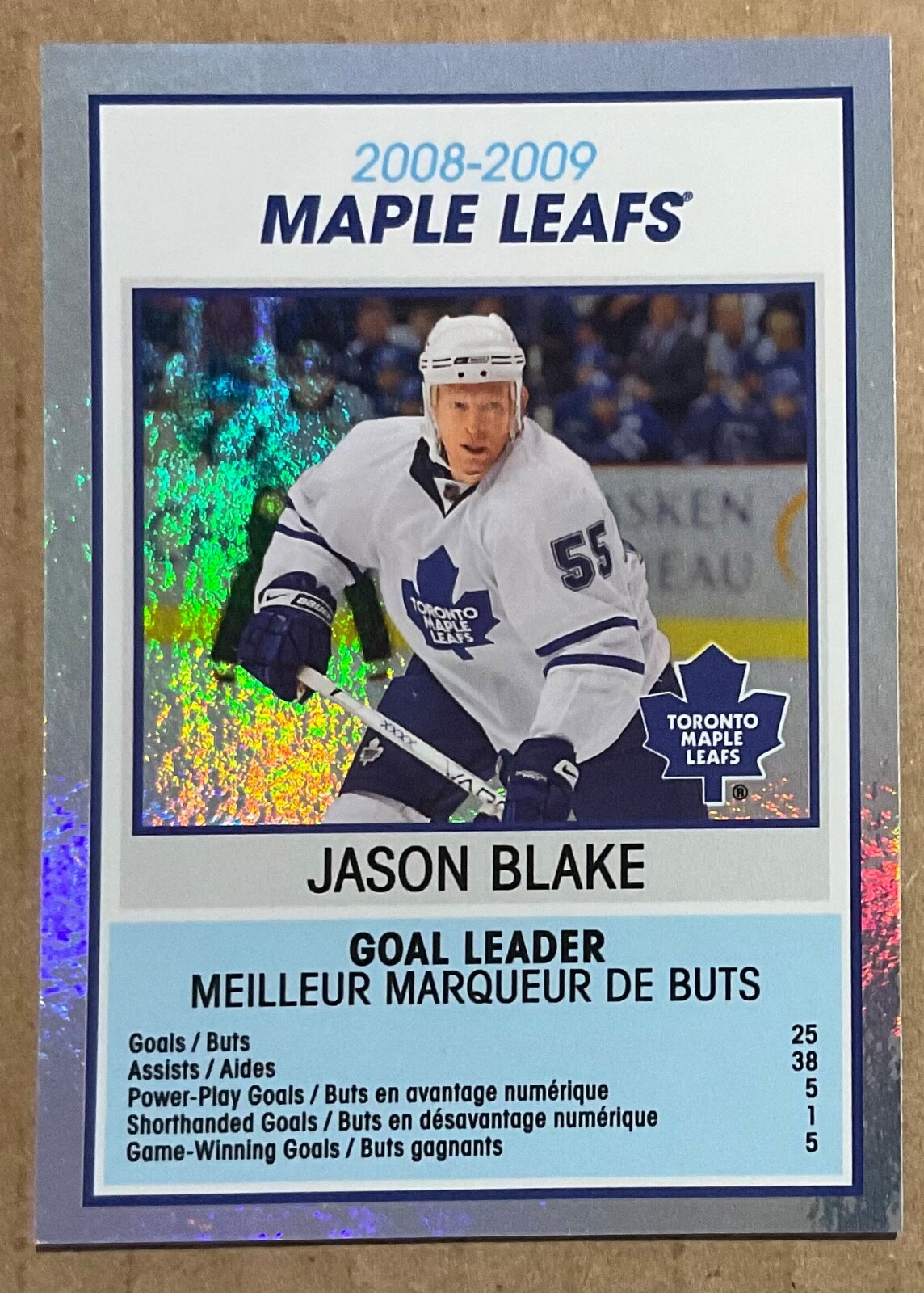2009-10 TORONTO MAPLE LEAFS O-PEE-CHEE OPC TEAM CHECKLIST FOIL INSERT ...