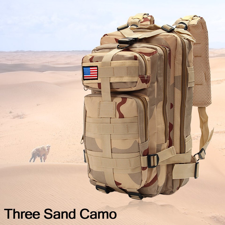 30L-120L Tactical Military Backpack Waterproof Rucksack Hiking Laptop ...