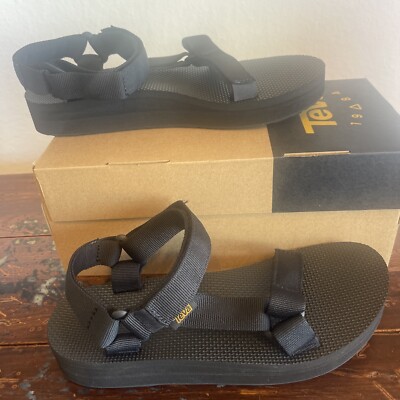 TEVA new W BOX Size 10 Midform Universal Black Waterproof Women's Sport ...