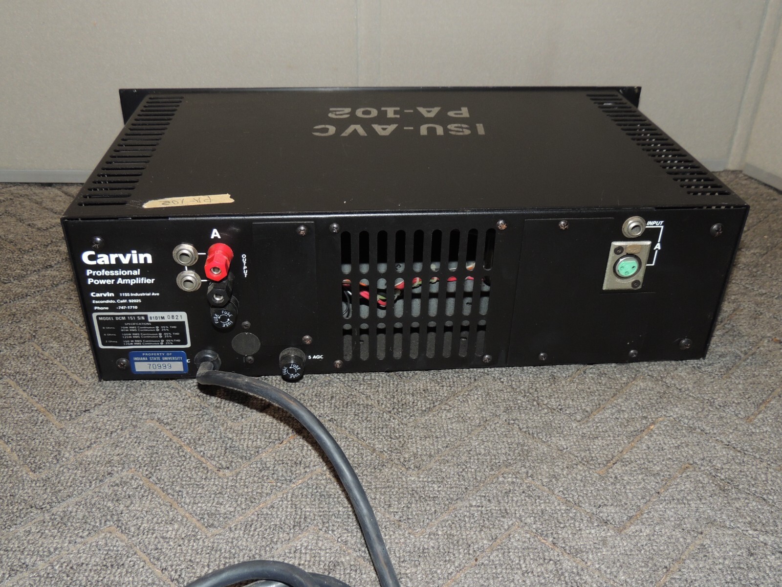 Carvin Professional Power Amplifier DCM 151 | eBay