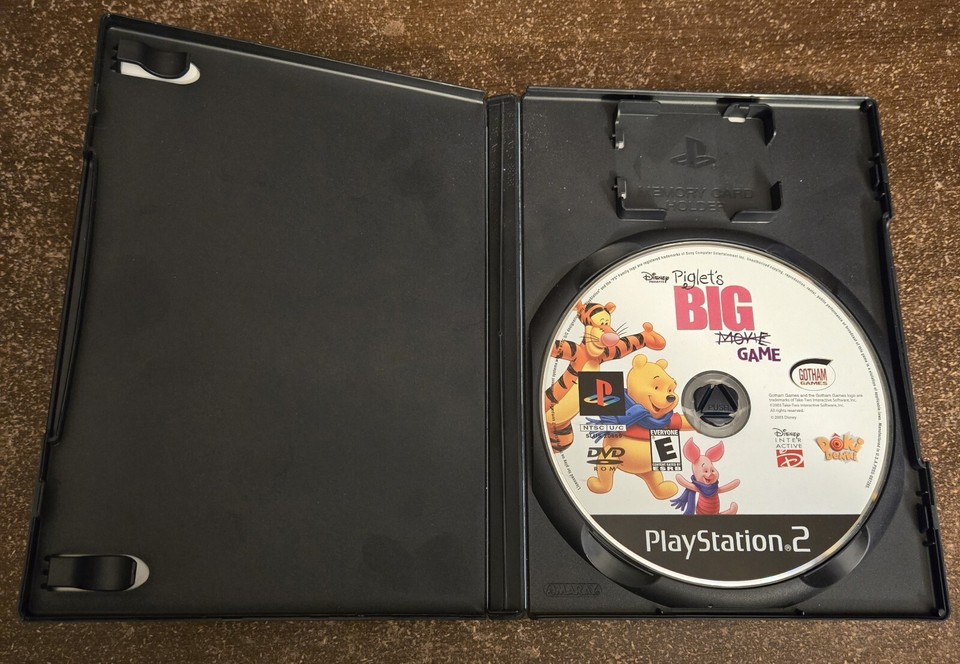 Piglet's Big Game Movie PS2 Playstation 2 RARE No Manual Cleaned Disk ...