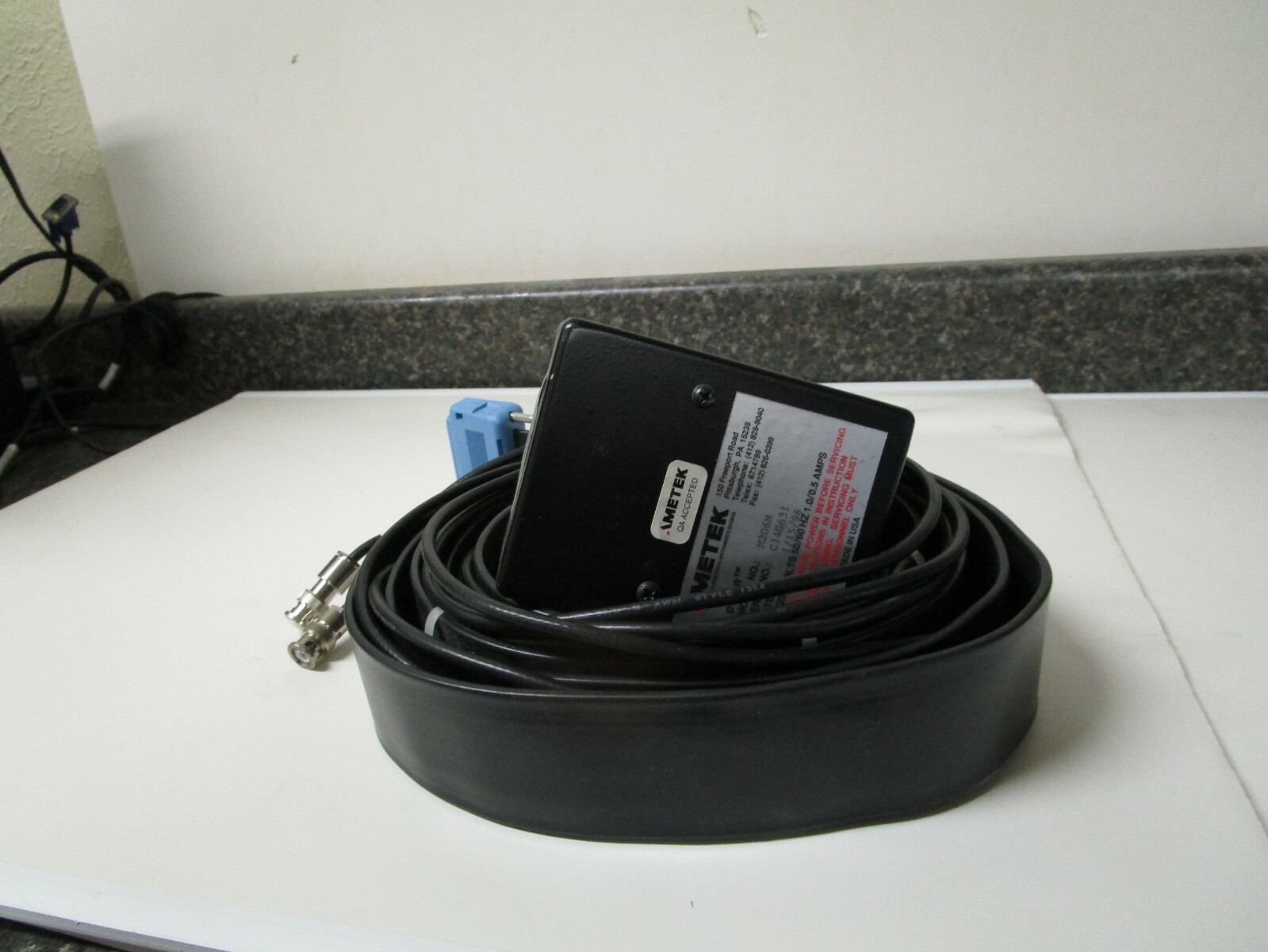 Ametek (Dycor) Probe Head with Cable Q206M 110/220V 50/60Hz 1.0/0.5AMPS ...