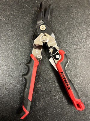 STANLEY NEW FatMax® Red Ergo Aviation Snips Left Cut 250mm (10in) FREE ...