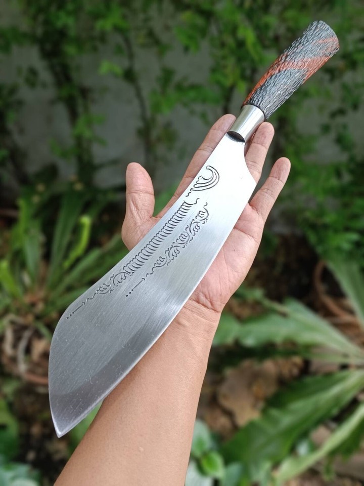Handmade Parang machete hunting knife 10.4” forged engraved blade ...