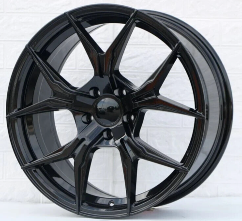 19" Wheels 19x8.5 +35 5x114.3 Black For Honda Accord Camry Lexus Kia ...
