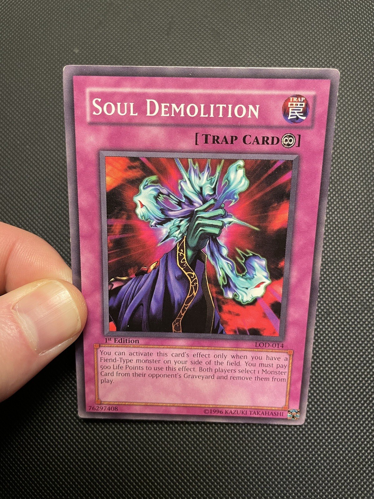 Soul Demolition - LOD-014 Common 1st Edition Yugioh! NA English Vintage ...