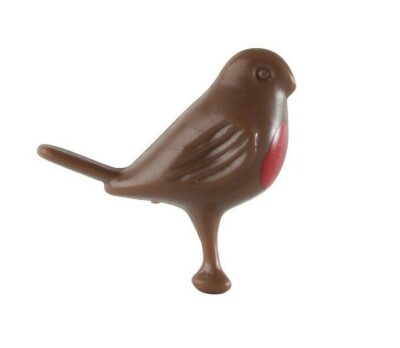 20 Robins Christmas Cake Decorations Robins Red Robin Yule Log Cupcake ...
