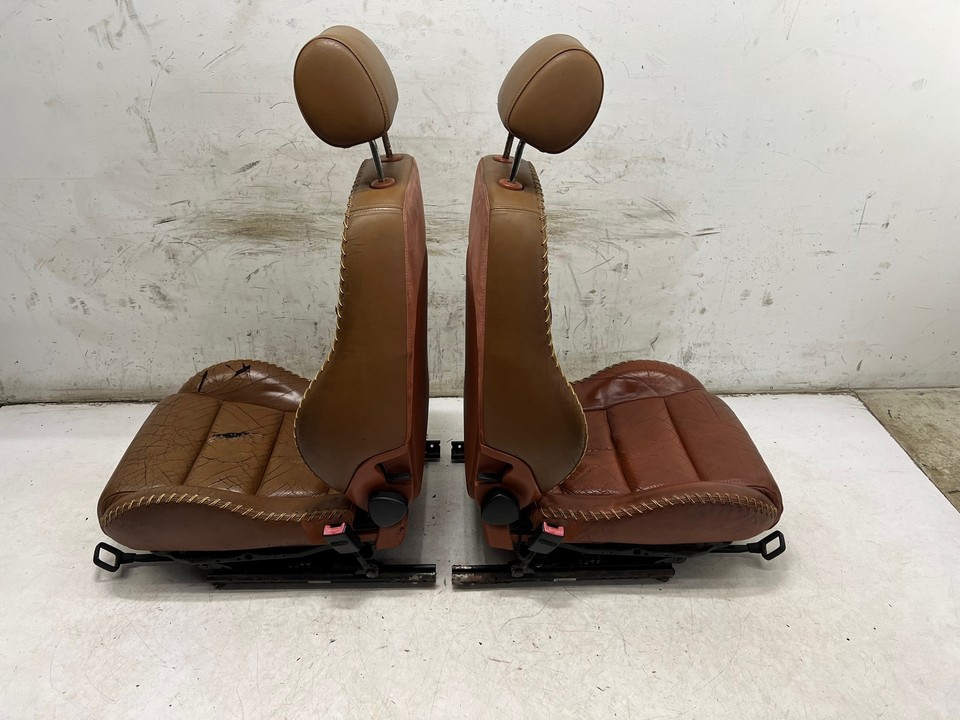 00-06 Audi TT Roadster Brown Baseball Leather Seats Worn See Pics MK1 ...