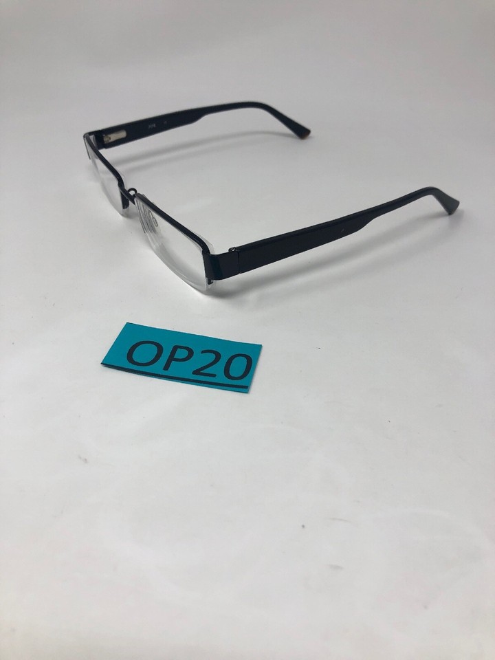 JOE Eyeglasses Frame JOE4035 001 Half Rimless 51-18-135 Black Polished ...