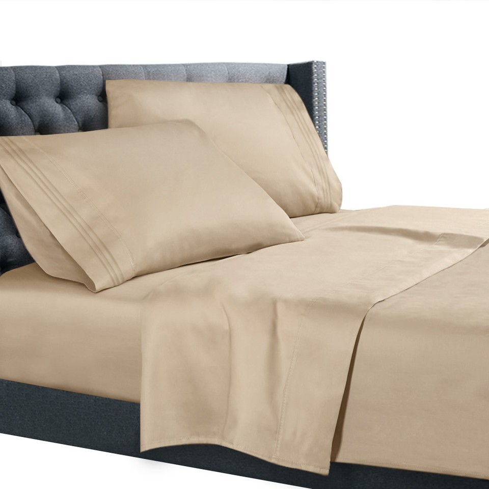 All Unique Sizes Brushed Soft Microfiber Hotel Bed Sheets, Deep Pocket ...