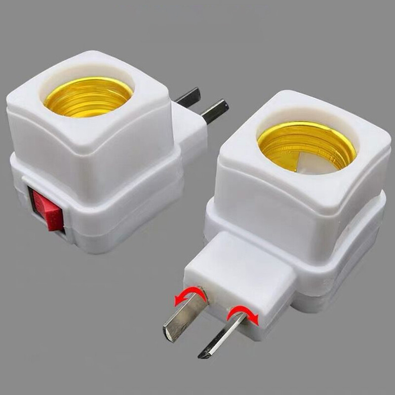 220V E27 Lamp Socket Integrated Helical Lamp Holder With Switch LED ...