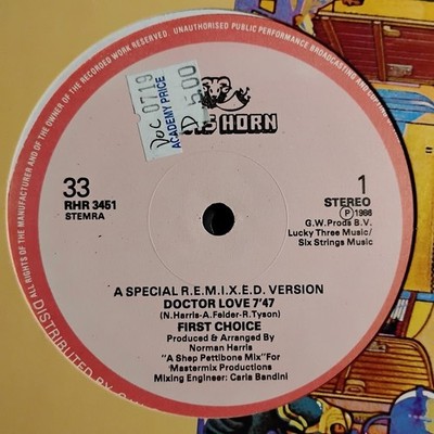 First Choice – Doctor Love (Special Remix) 12" IMPORT 1983 FUNK DISCO ...