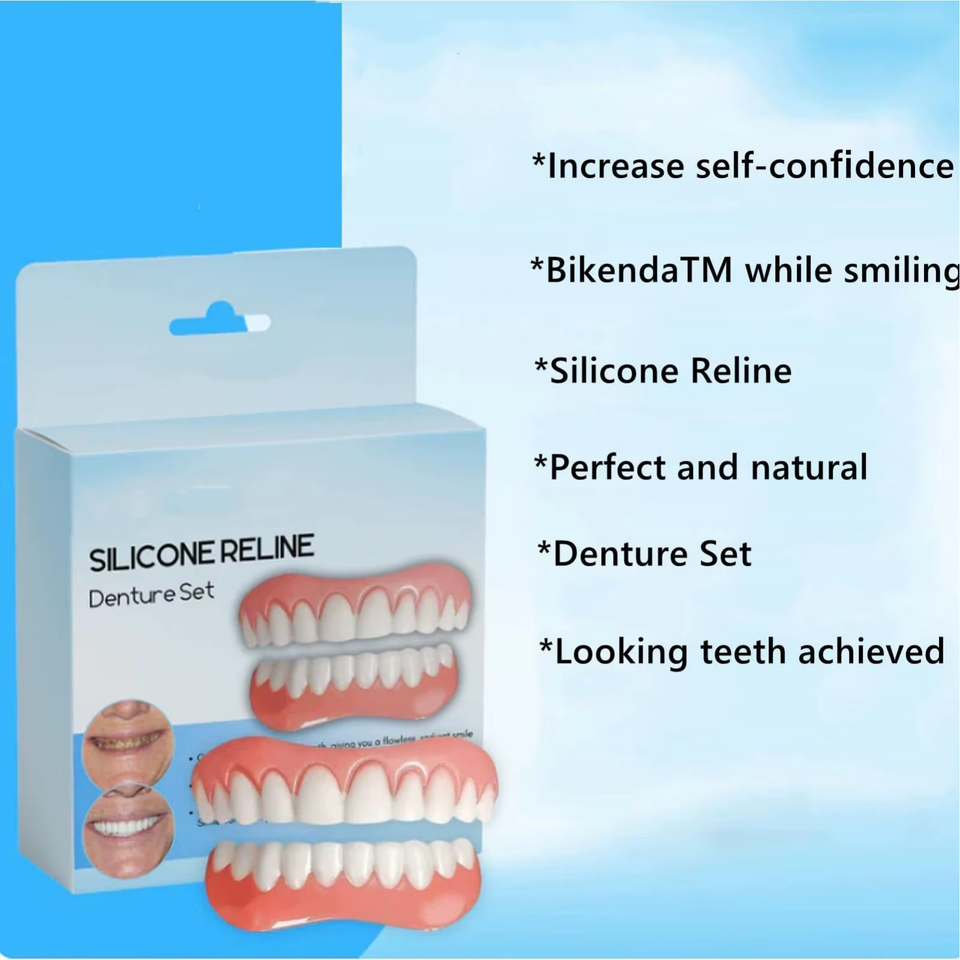 Modified Silicone Denture Kit Veneers Dental Tooth Cover Snap False ...