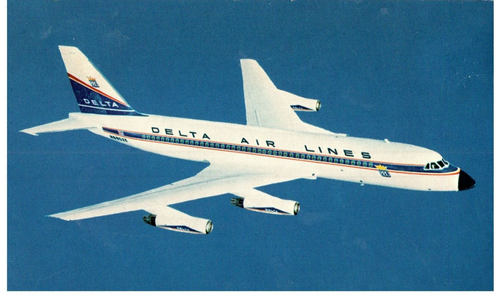 Delta Convair 880 Jetliner Airline Issued Airplane Postcard | eBay