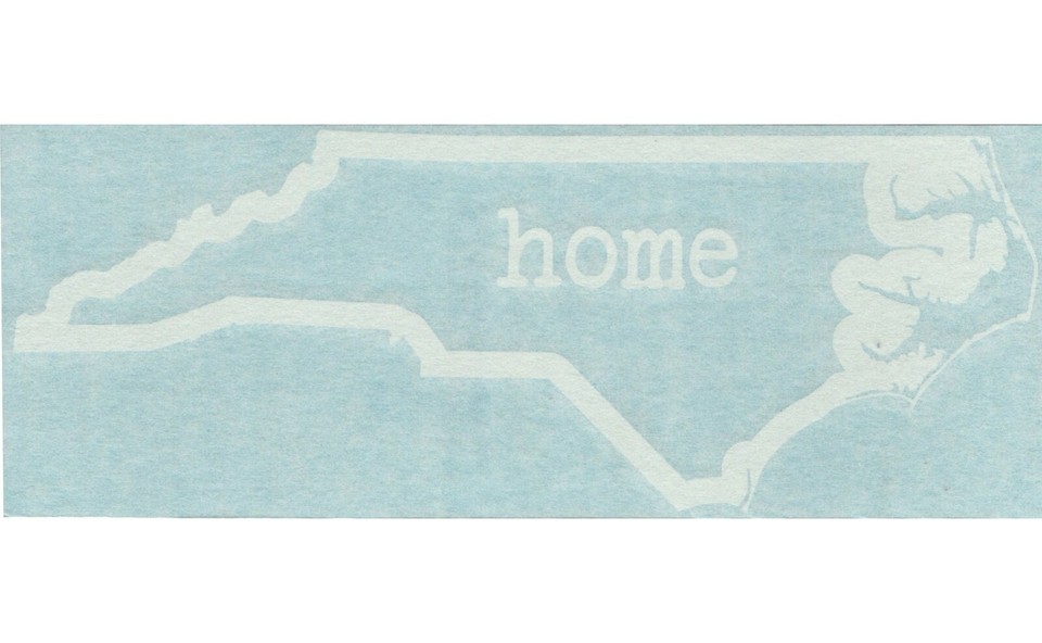 North Carolina State Home Outline USA America Vinyl Die-Cut Decal ...