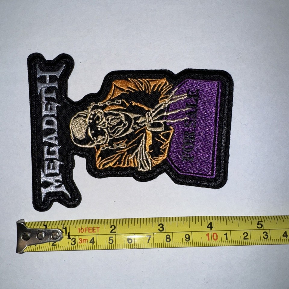 MEGADETH ..PEACE SELLS ..SHAPED EMBROIDERED PATCH | eBay